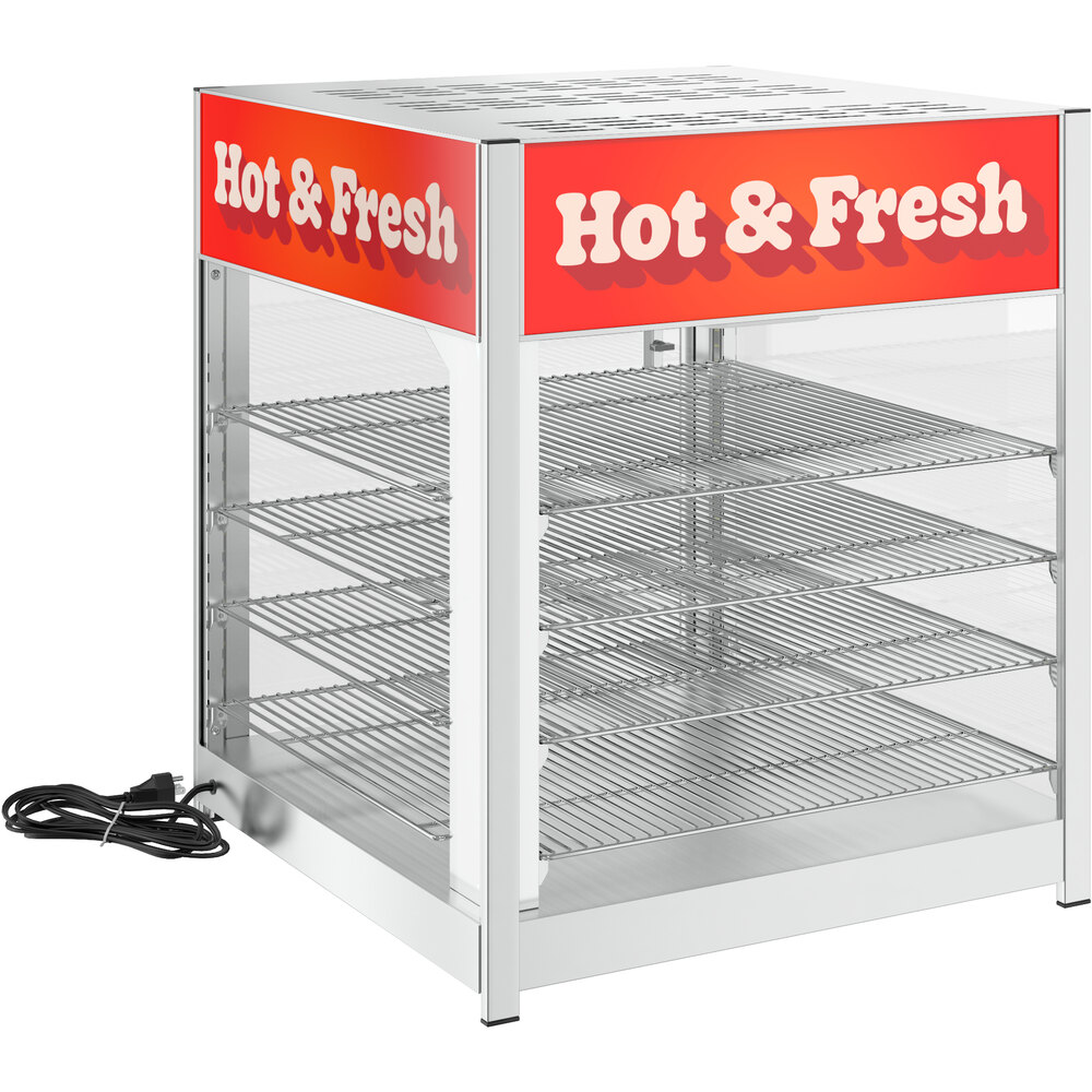 ServIt 18" Hot N' Fresh Full-Service Countertop Display Warmer with 4 ...