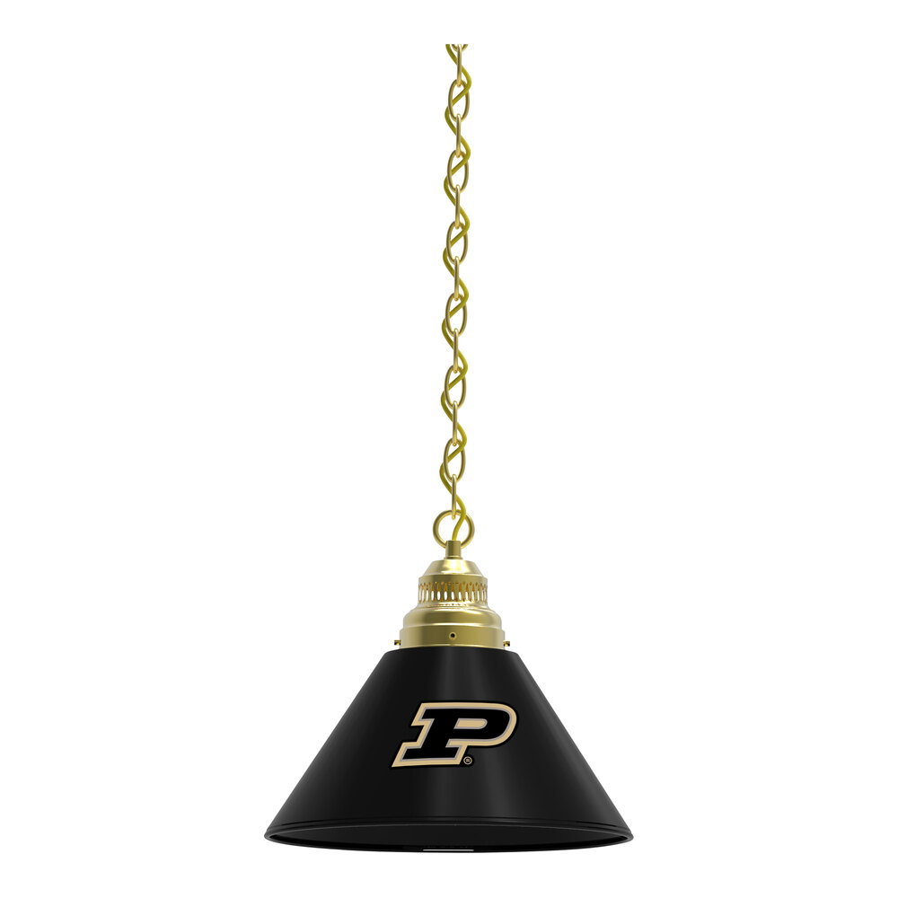 Holland Bar Stool Purdue Logo Pendant Light with Brass Finish