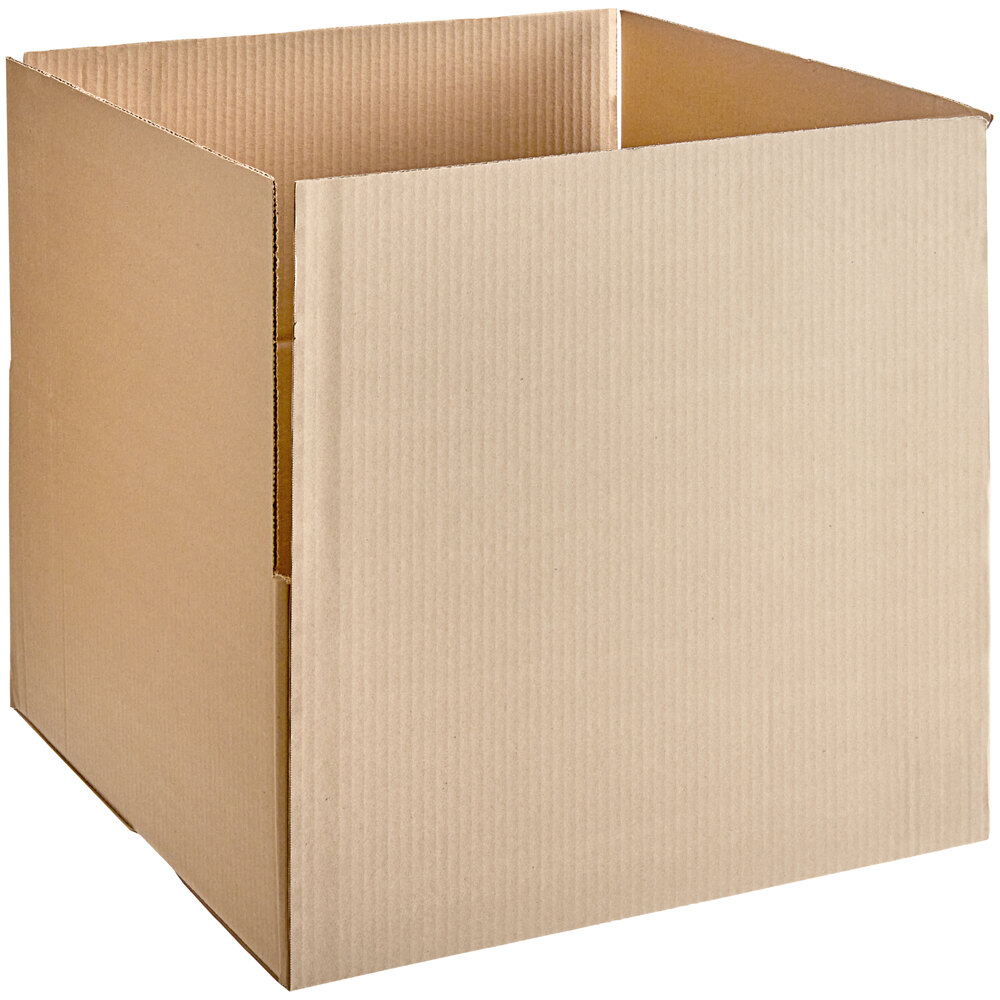 Lavex 20" x 20" x 8" Kraft Corrugated RSC Shipping Box - 15/Case