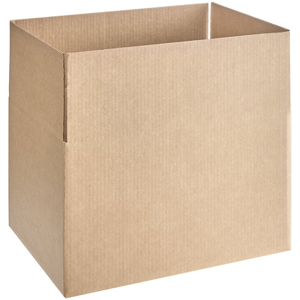 Lavex 20" x 16" x 14" Kraft Corrugated RSC Shipping Box - 20/Case