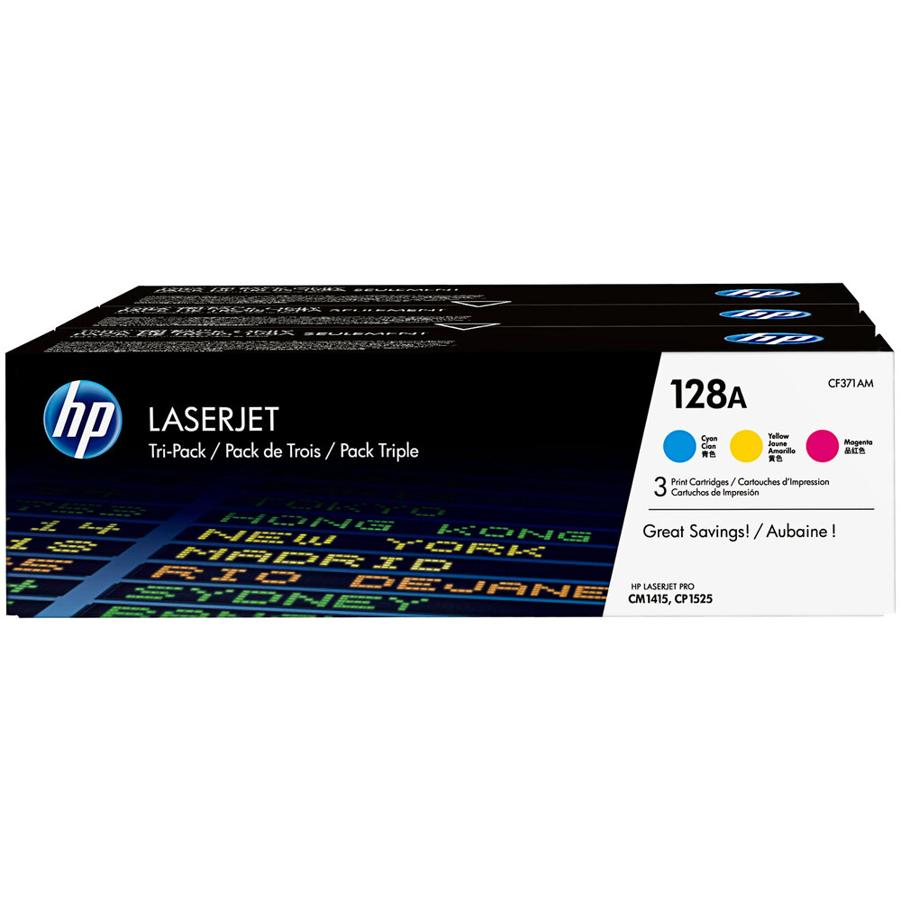 HP CF371AM Cyan, Magenta, and Yellow Multipack Original LaserJet ...