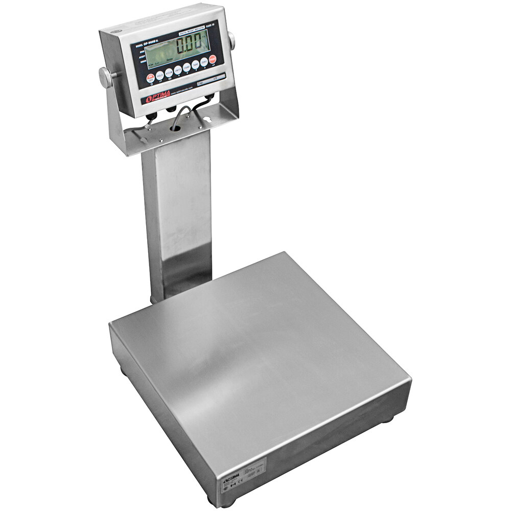 Optima Weighing Systems OP-915SS-12-12-100 100 lb. Stainless Steel ...