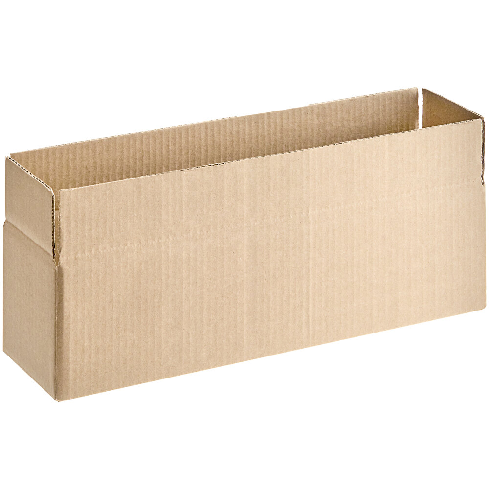 Lavex 22" x 6" x 6" Kraft Corrugated RSC Shipping Box - 25/Case