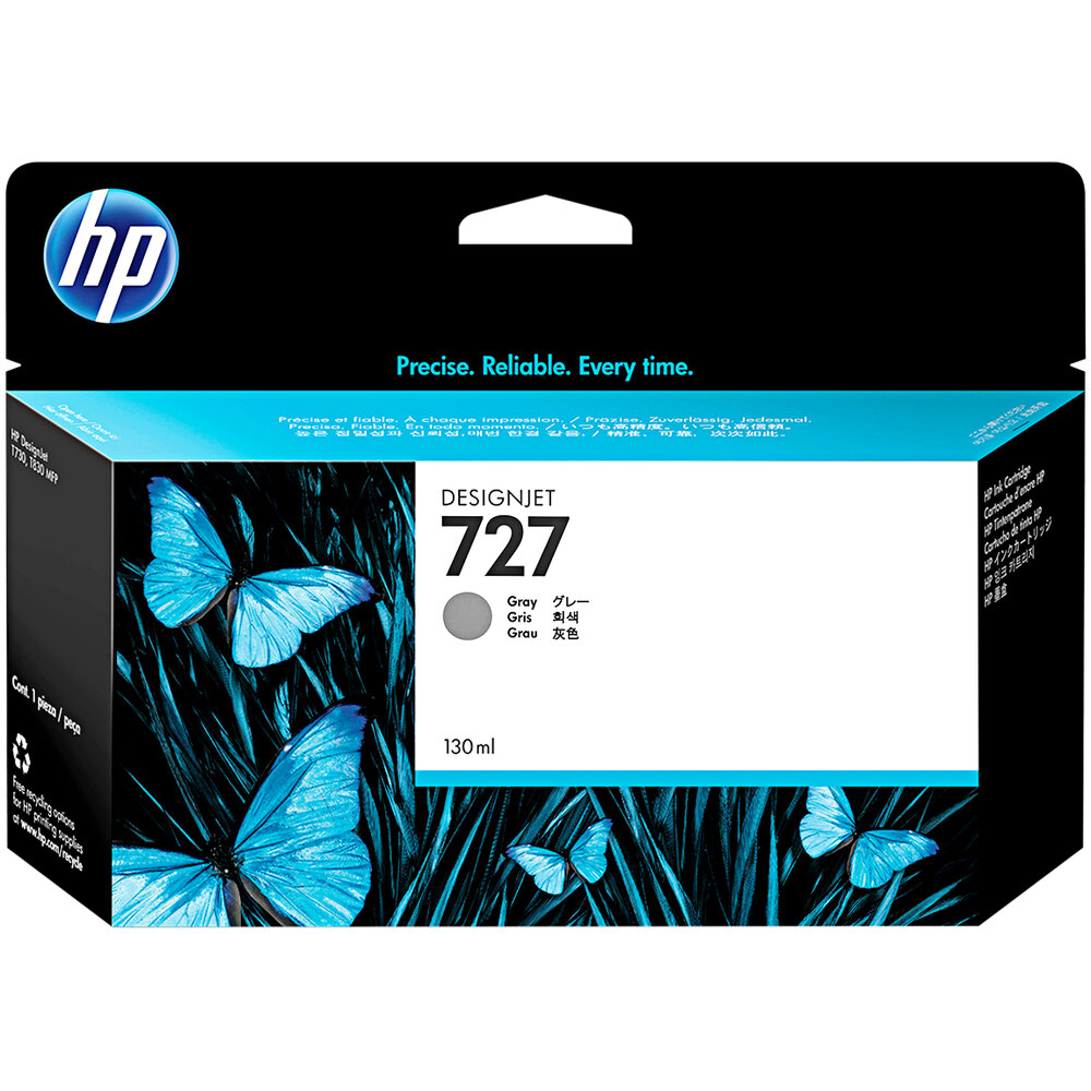 HP B3P24A 130 mL Gray Original DesignJet Printer Ink Cartridge
