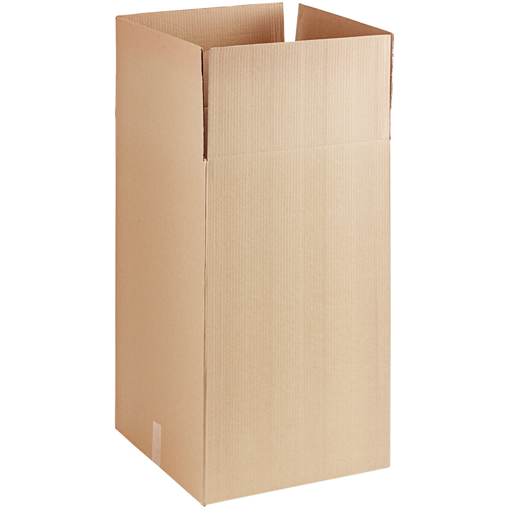 Lavex 20" x 20" x 48" Kraft Corrugated RSC Shipping Box - 10/Case