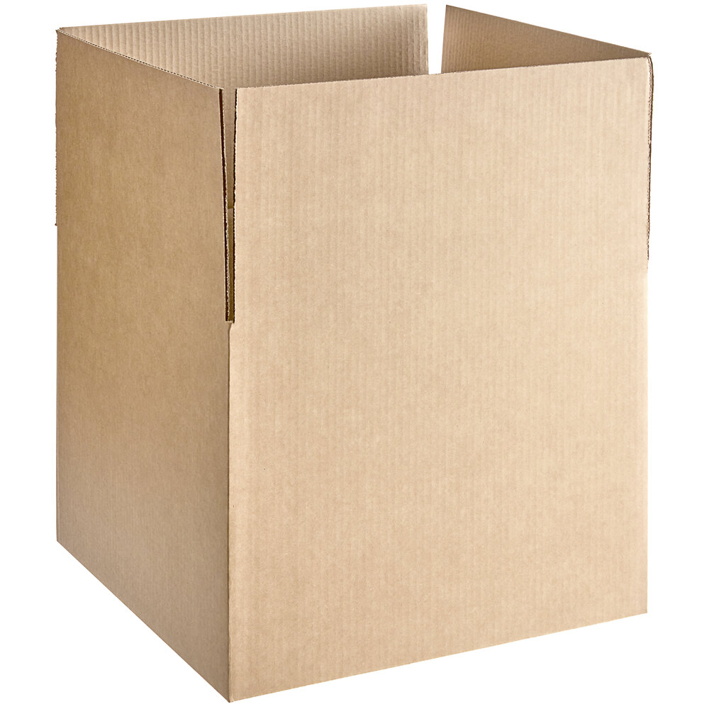 Lavex 18" x 18" x 15" Kraft Corrugated RSC Shipping Box - 20/Case