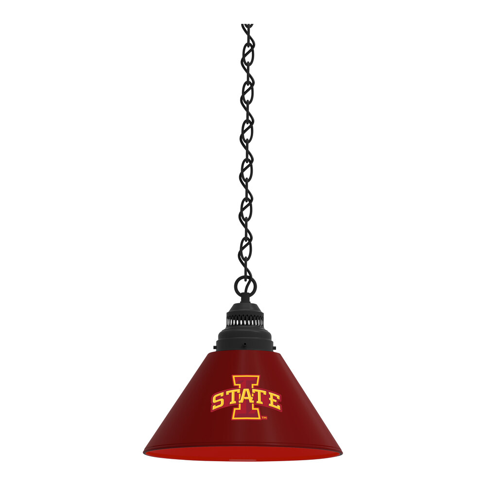 Holland Bar Stool Iowa State University Logo Pendant Light with Black ...