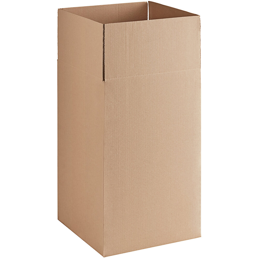 Lavex 18" x 18" x 28" Kraft Corrugated RSC Shipping Box - 10/Case