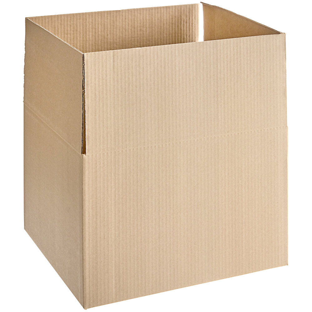 Lavex 18" x 16" x 12" Kraft Corrugated RSC Shipping Box - 25/Case