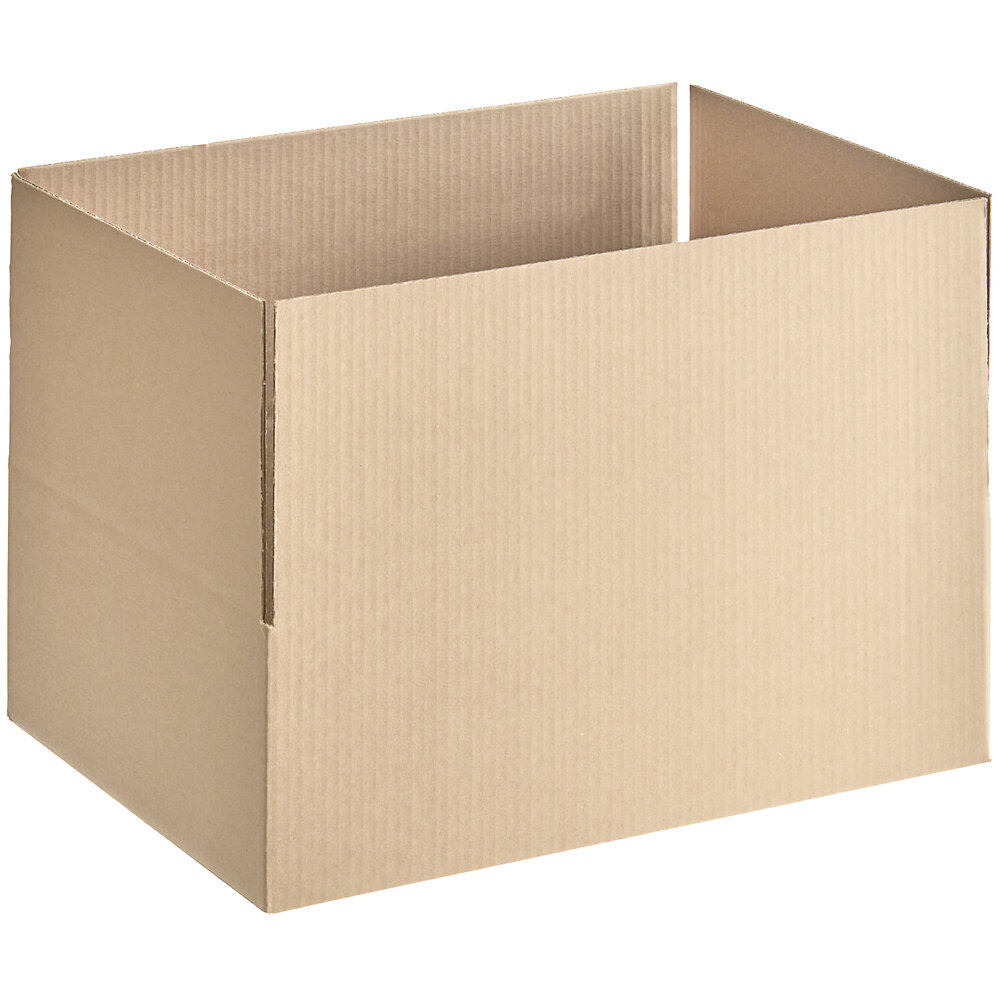 Lavex 20" x 12" x 6" Kraft Corrugated RSC Shipping Box - 25/Case