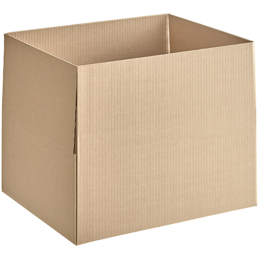 Lavex 20" x 16" x 8" Kraft Corrugated RSC Shipping Box - 25/Case