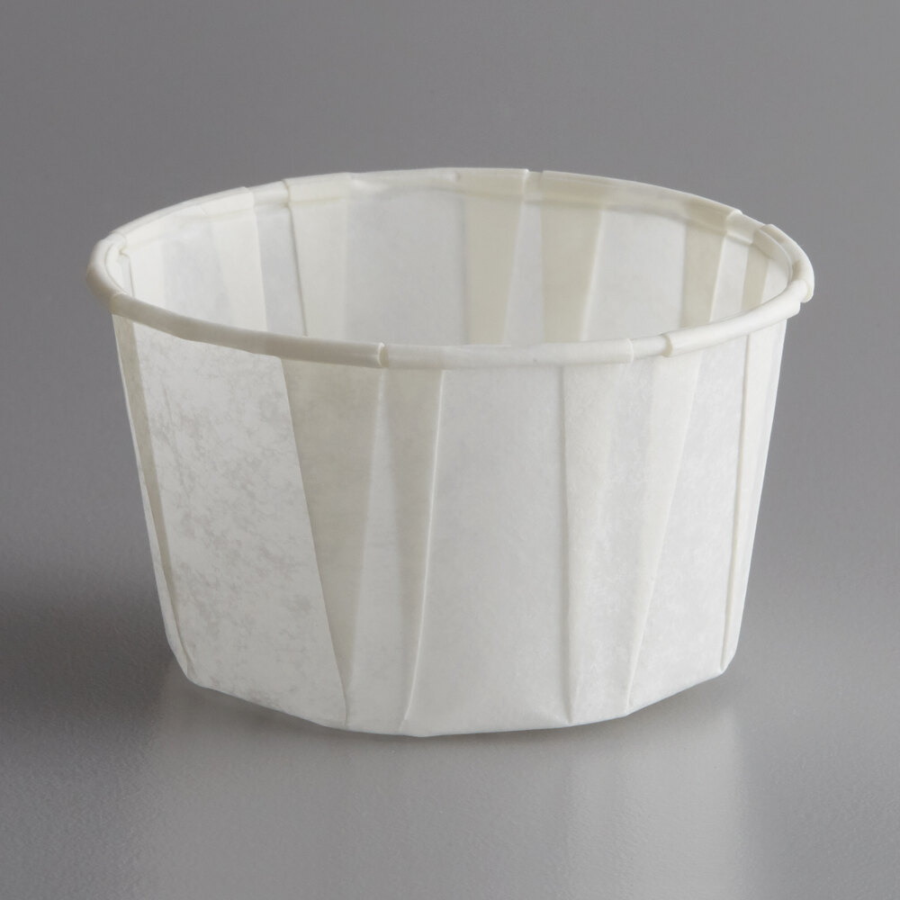 Genpak F325 Harvest Paper 3.25 oz. Souffle / Portion Cup - 250/Pack