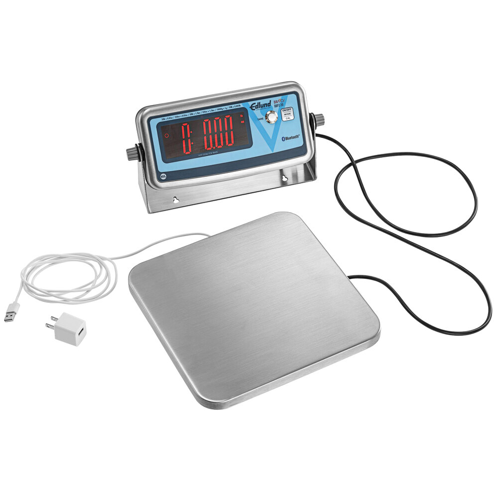Edlund BBPZ-20 BRAVO! 20 lb. Wireless Digital Pizza Scale with Remote ...