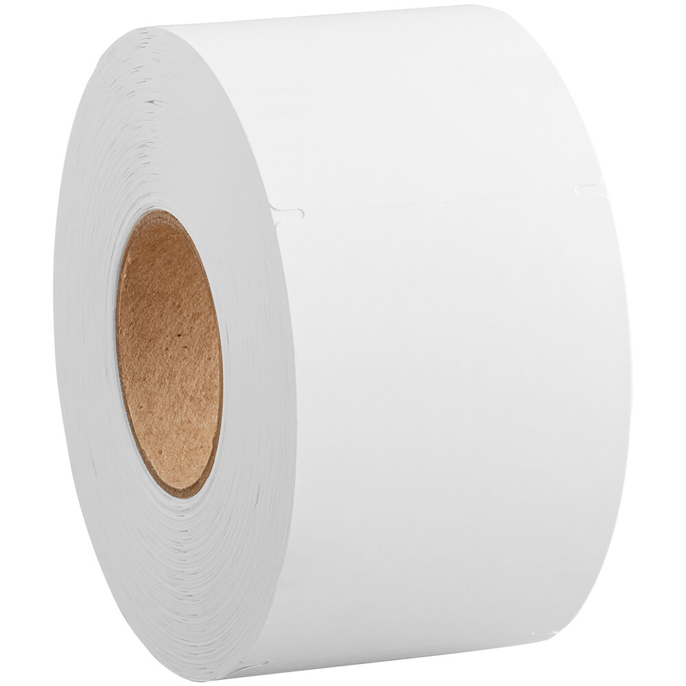 Lavex 4" x 6" White Thermal Transfer Tag Stock Label Roll - 4/Case