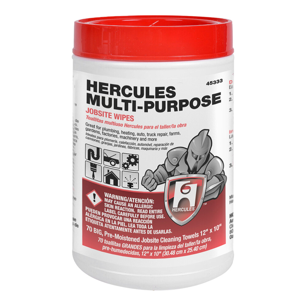 Hercules by Oatey 12" x 10" Multi-Purpose Pre-Moistened Jobsite ...