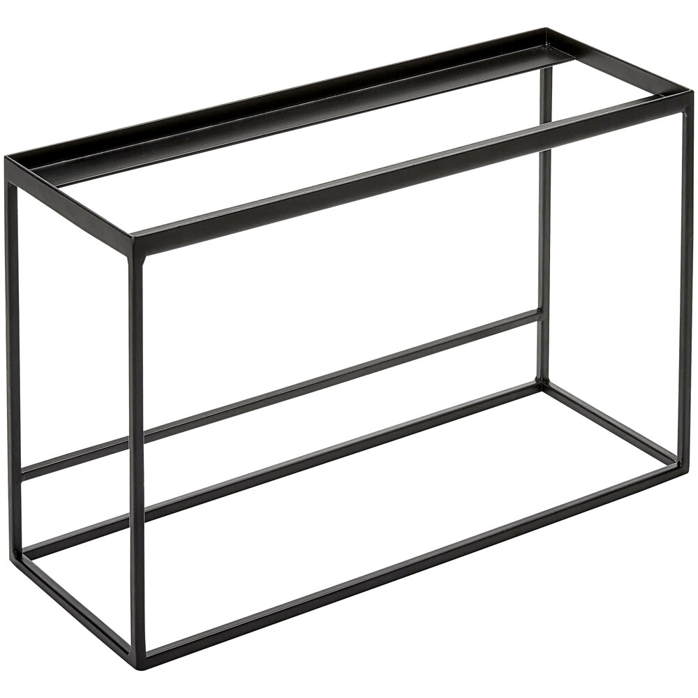 American Metalcraft 15" x 5 1/2" x 9" Black Twilight Metal Rectangular ...