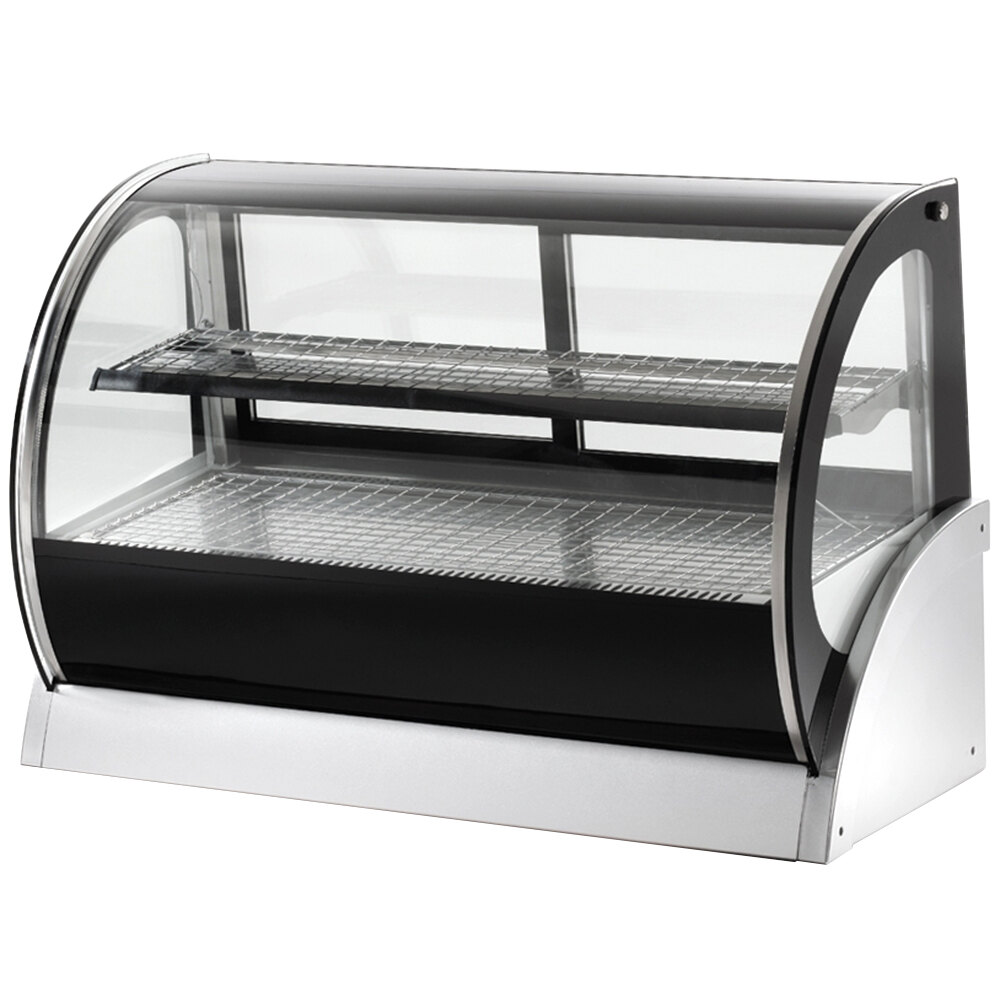 Vollrath 40857 60" Curved Glass Heated Countertop Display Cabinet