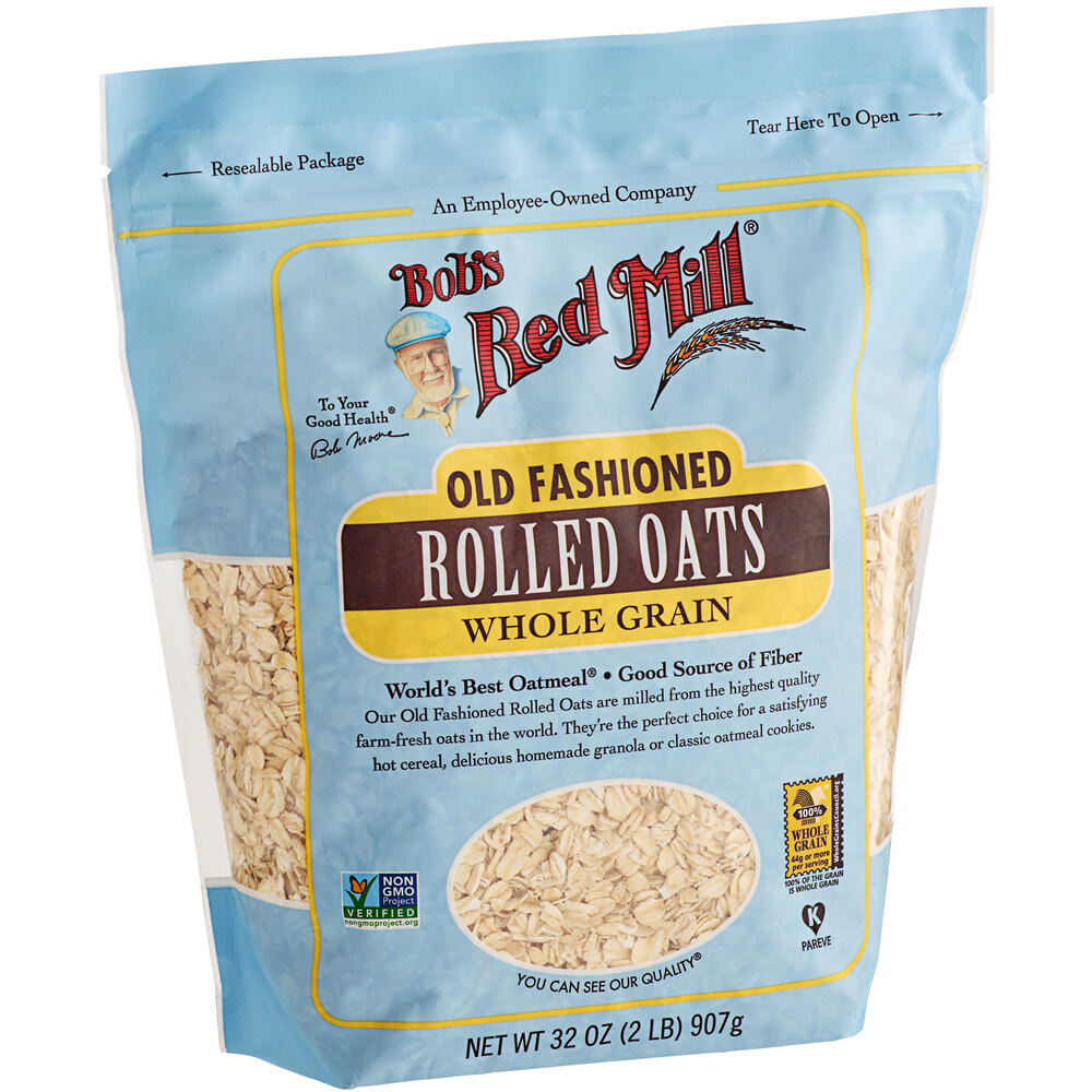 Bob's Red Mill Whole Grain Rolled Oats 32 oz. - 4/Case