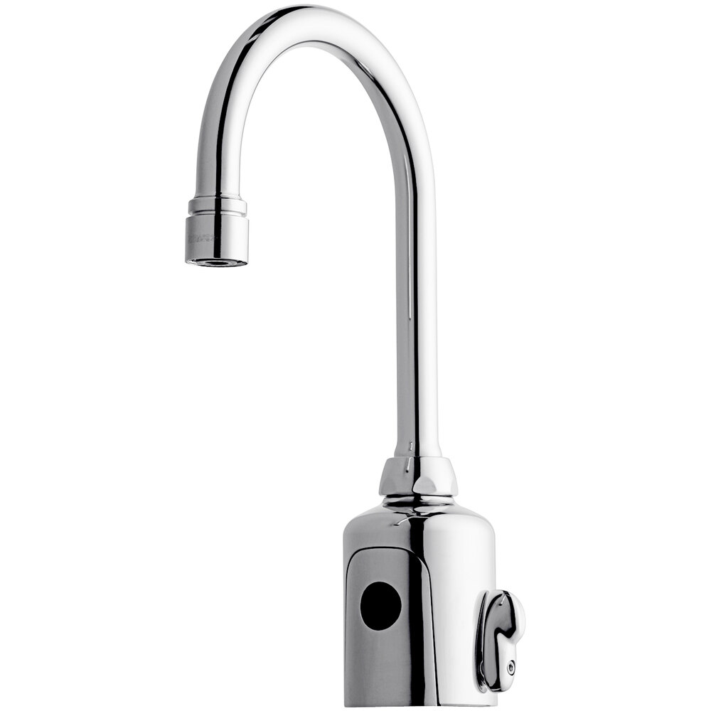 Chicago Faucets 116.223.AB.1T HyTronic Deck-Mounted Single-Hole Sink ...