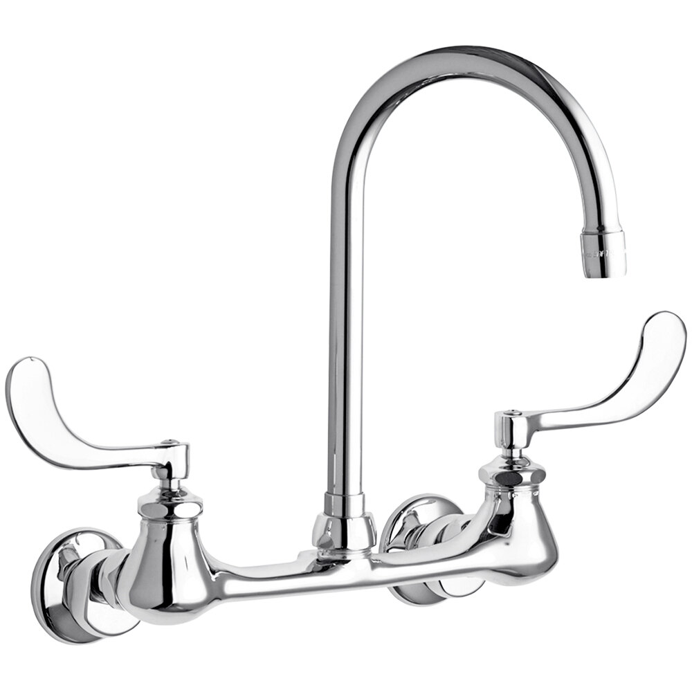 Chicago Faucets 631-GN2AE3ABCP Wall-Mounted Faucet with Adjustable ...
