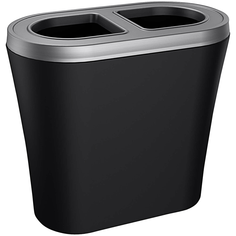 Busch Systems Ascend 155639 36 Gallon LDPE Two Stream Decorative Trash Can