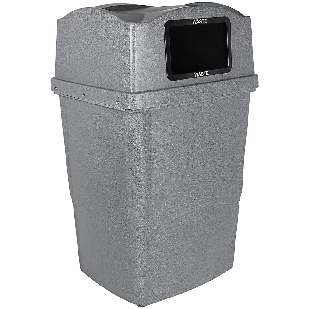 Busch Systems Wave 101468 40 Gallon 40 Gallon LDPE Decorative Waste ...