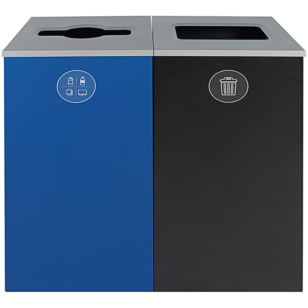 Busch Systems Spectrum 101182 48 Gallon Powder-Coated Steel Two Stream ...