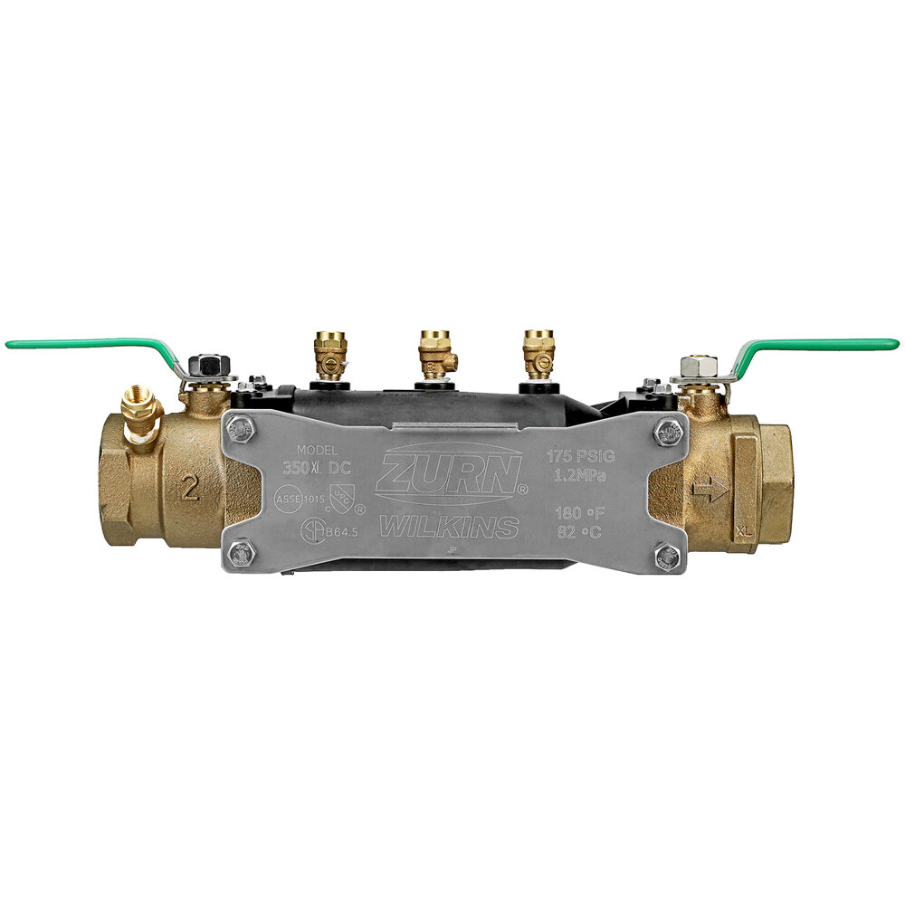 Zurn Elkay 2-350XL 2" Double Check Valve Backflow Preventer for Potable ...