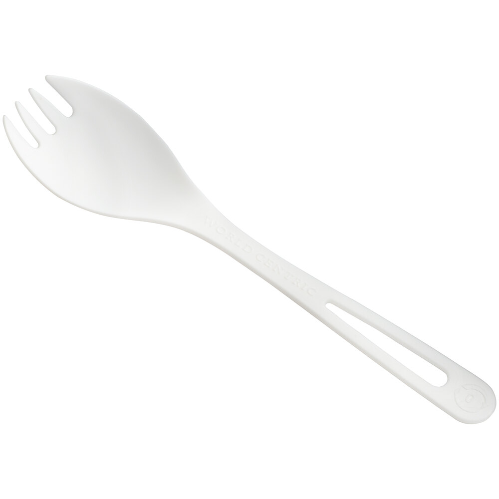 World Centric 6" Compostable TPLA Spork - 1,000/Case