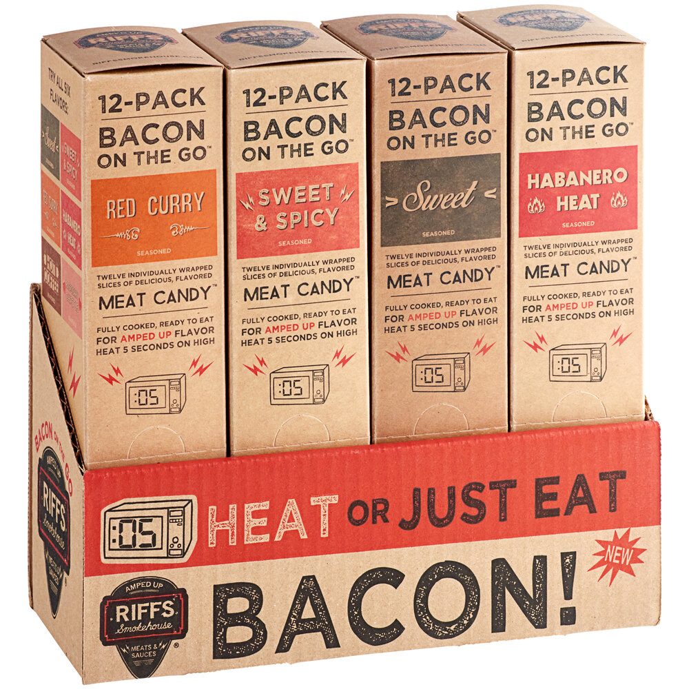 Riff's Smokehouse Bacon On the Go Habanero Heat Variety Pack 0.7 oz ...