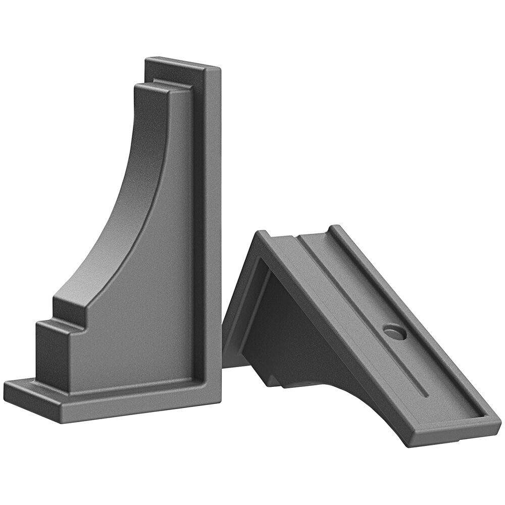 Mayne Fairfield 4" x 11" x 6 1/2" Graphite Gray Corbels - 2/Pack