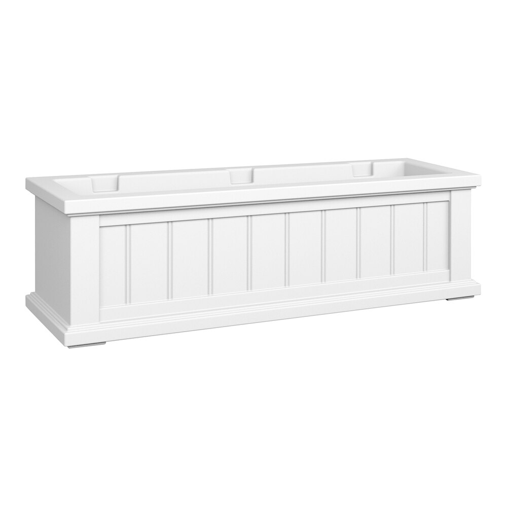 Mayne Cape Cod 11" x 36" x 10 13/16" White Window Box
