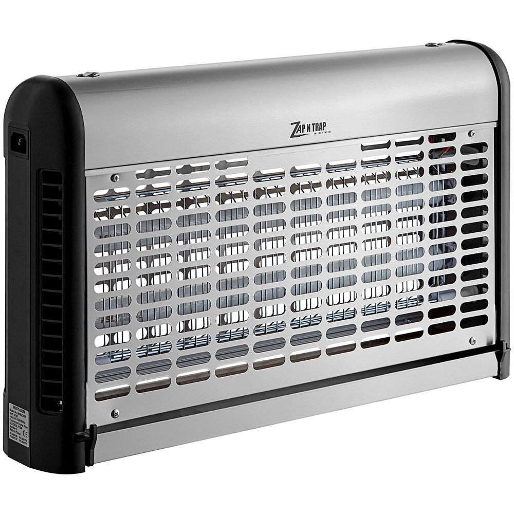 Lavex Zap N Trap Stainless Steel Indoor Insect Trap / Bug Zapper with ...