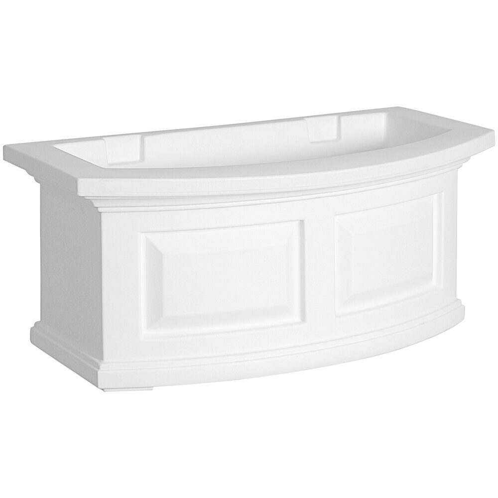 Mayne Nantucket 11 3/4" x 24" x 10 1/4" White Window Box