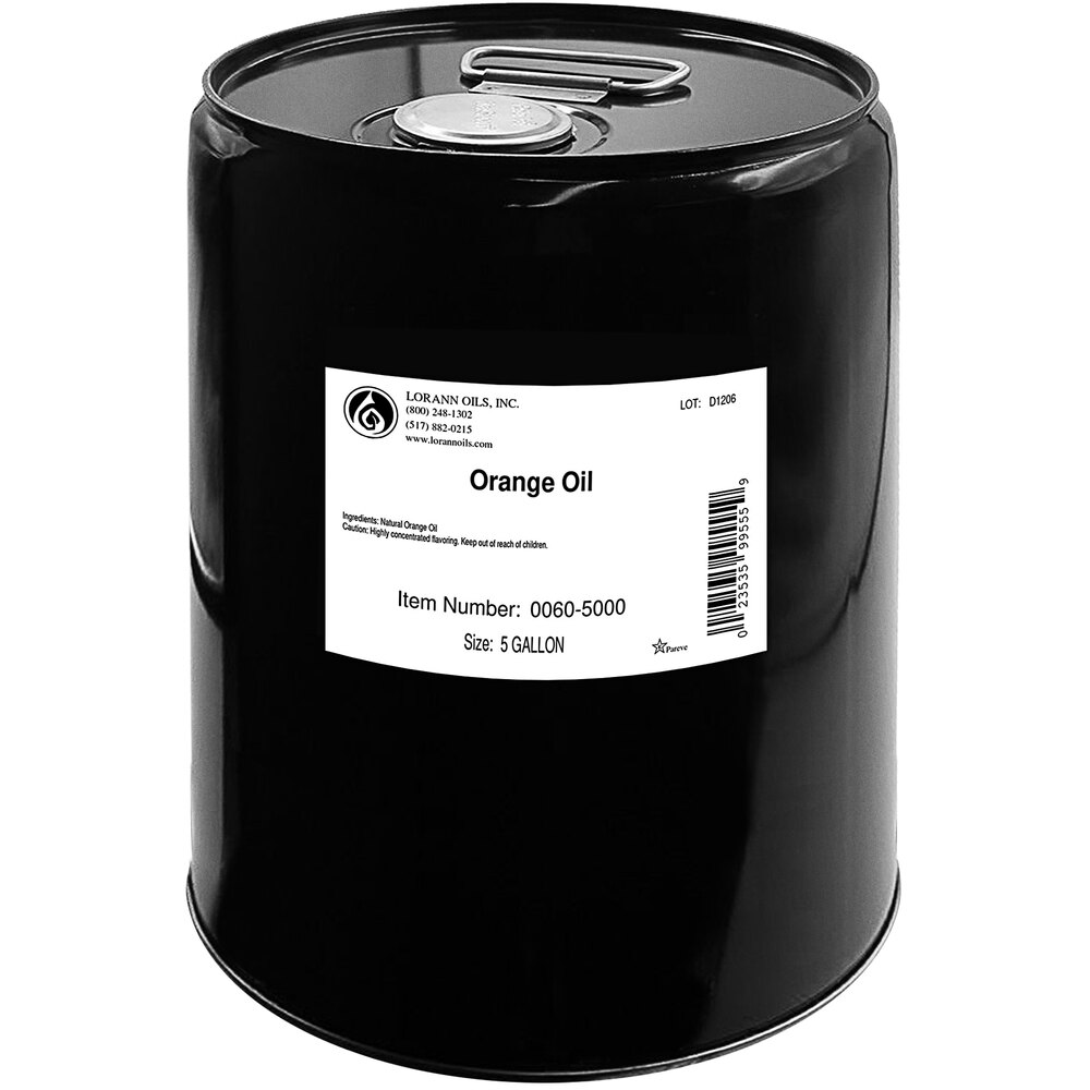 LorAnn Oils All-Natural Orange Super Strength Flavor 5 Gallon Pail