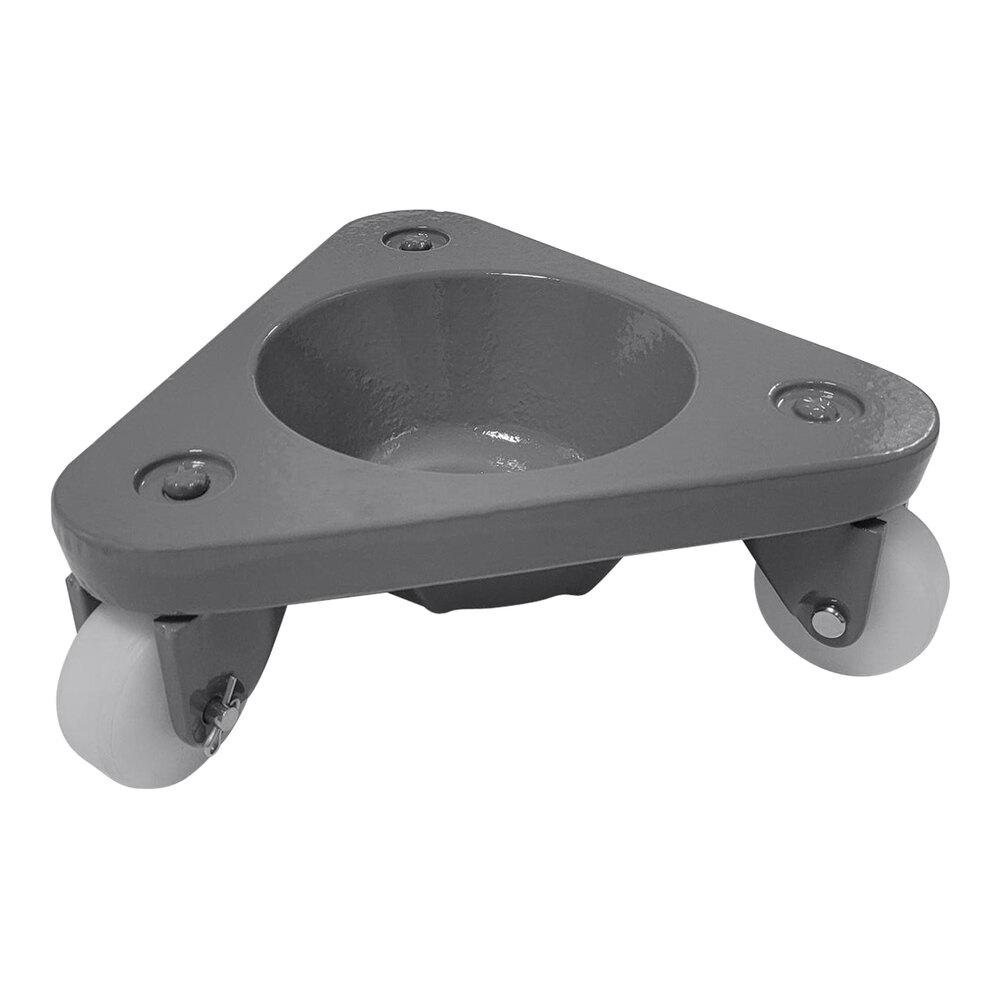 Bond 450 lb. Cast Steel Triangular Cup Dolly with TuffBond White ...