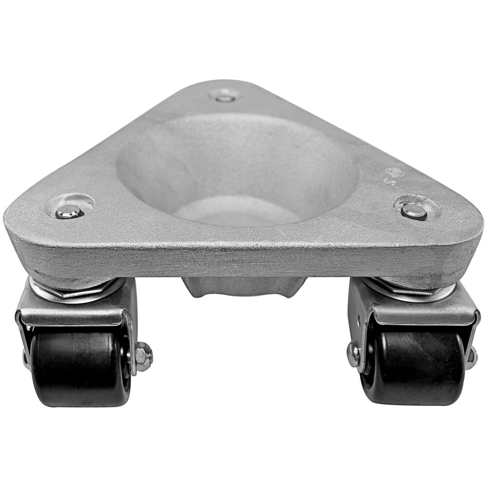 Bond 600 lb. Cast Aluminum Triangular Cup Dolly with High-Density ...