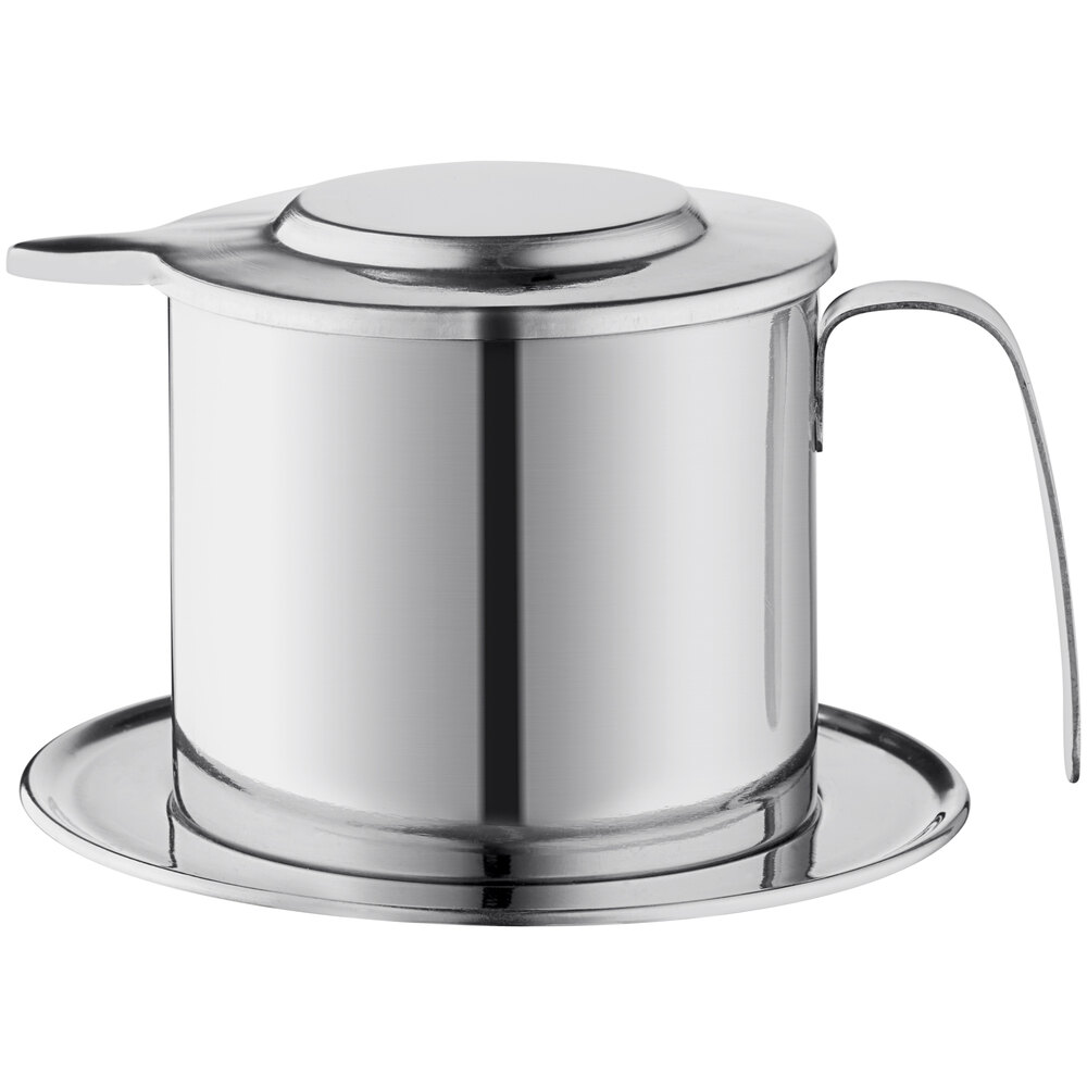 Choice 4 oz. Stainless Steel Vietnamese Coffee Press / Phin Filter
