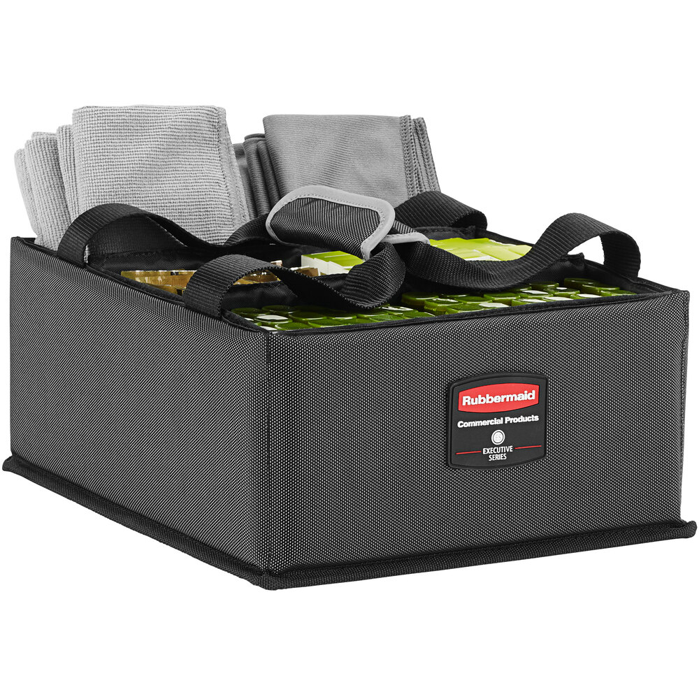 Rubbermaid® Executive 1902468 Large Gray Quick Cart Housekeeping Caddy