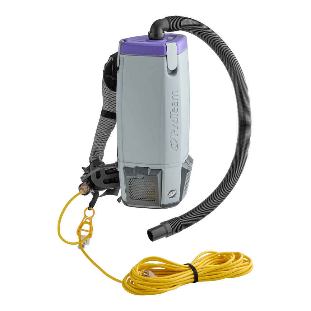 ProTeam 107538 Super Coach Pro 10 Qt. Backpack Vacuum with 107532 ...
