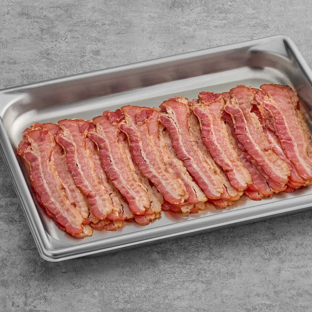Swift Fully Cooked Thin Bacon Slices - 300/Case