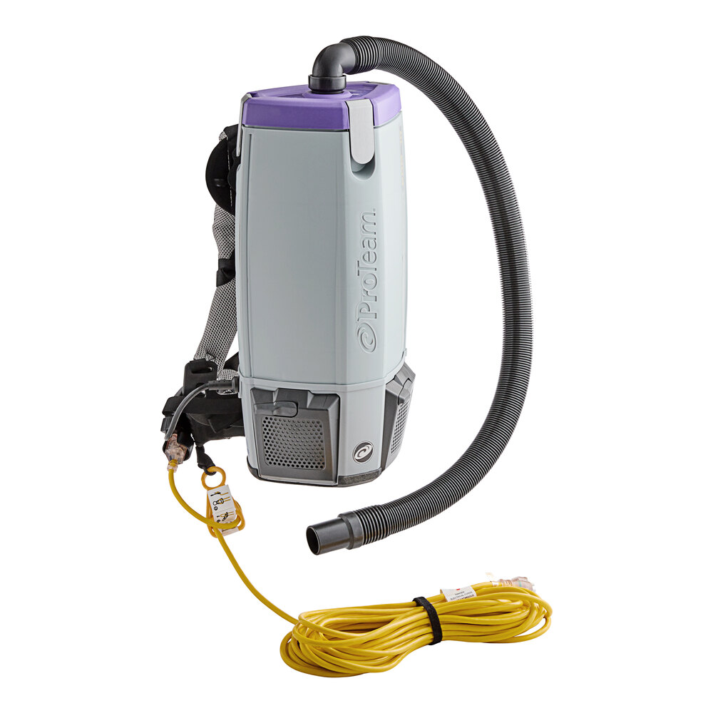 ProTeam 107306 Super Coach Pro 10 Qt. Backpack Vacuum with 101829 Hard ...