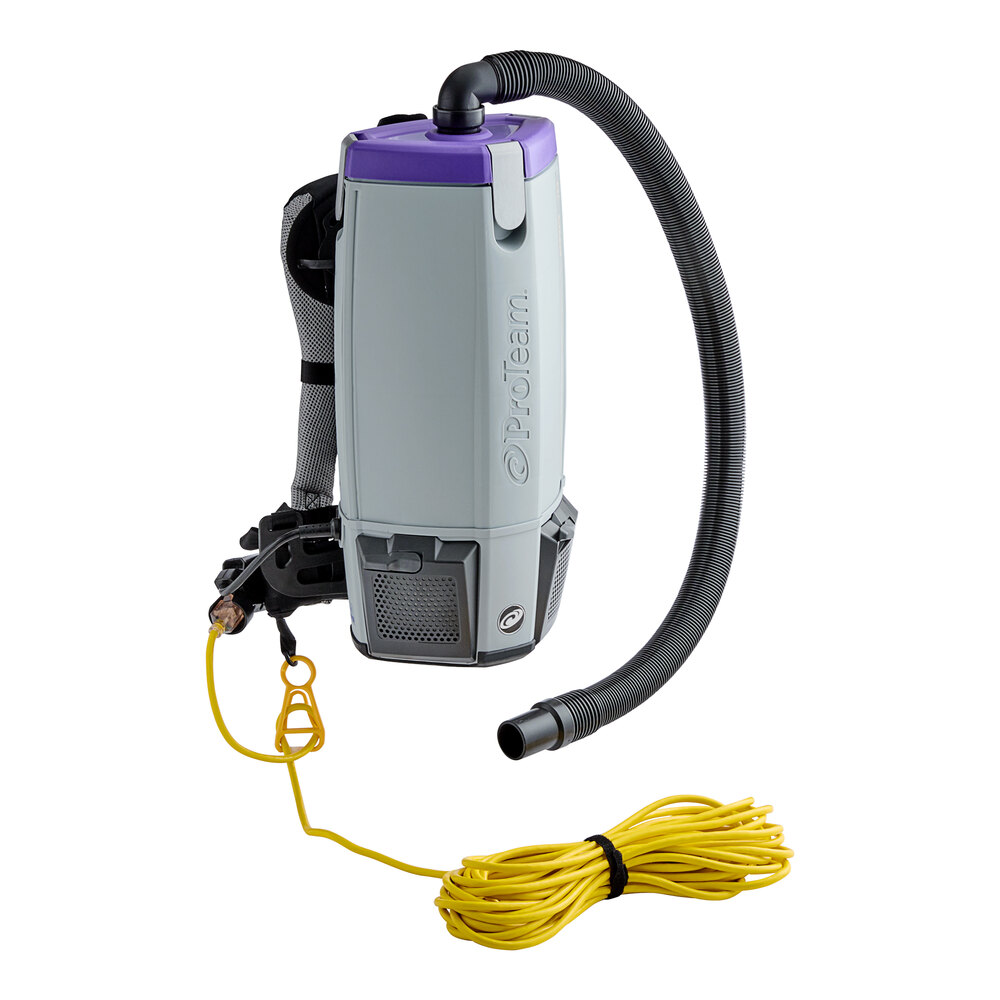ProTeam 107468 Super Coach Pro 10 Qt. Backpack Vacuum with 107466 ...