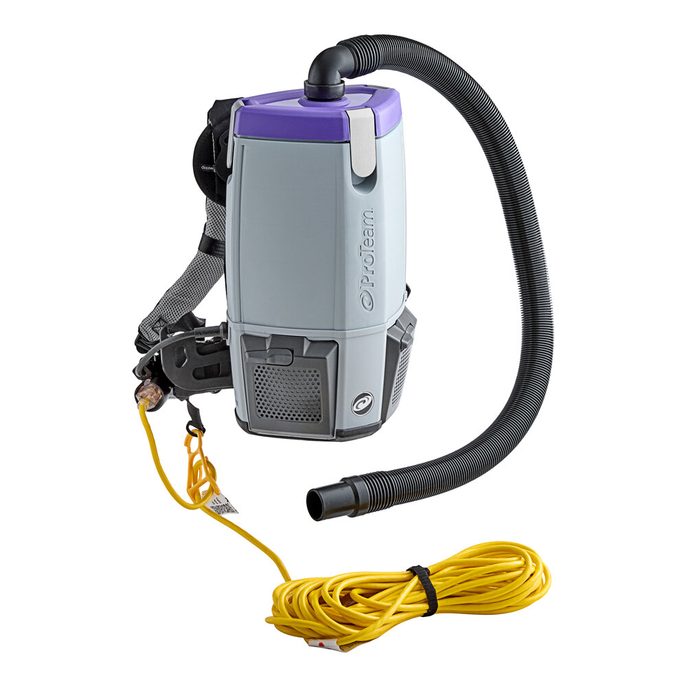 ProTeam 107533 Super Coach Pro 6 Qt. Backpack Vacuum with 107530 ...