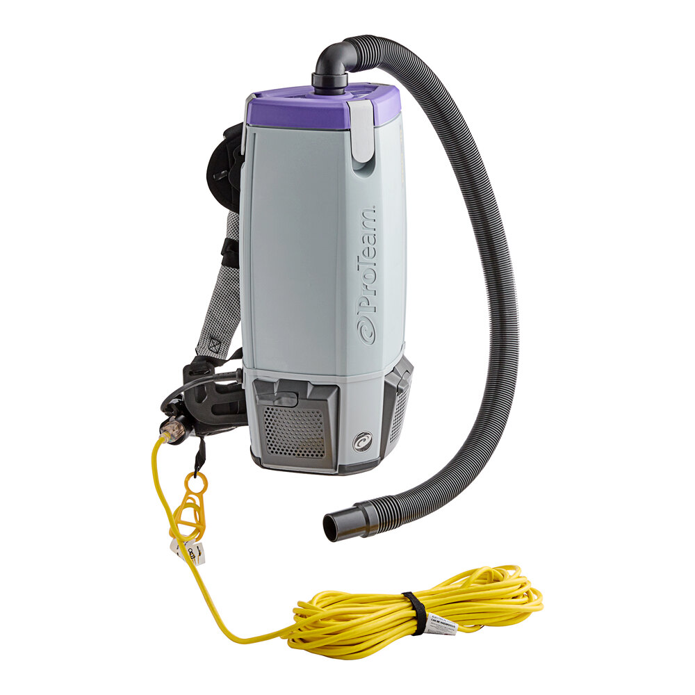 ProTeam 107305 Super Coach Pro 10 Qt. Backpack Vacuum with 107099 Xover ...