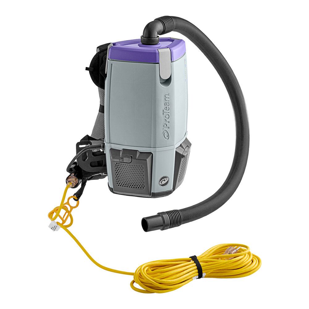 ProTeam 107343 Super Coach Pro 6 Qt. Backpack Vacuum with 106820 15 ...