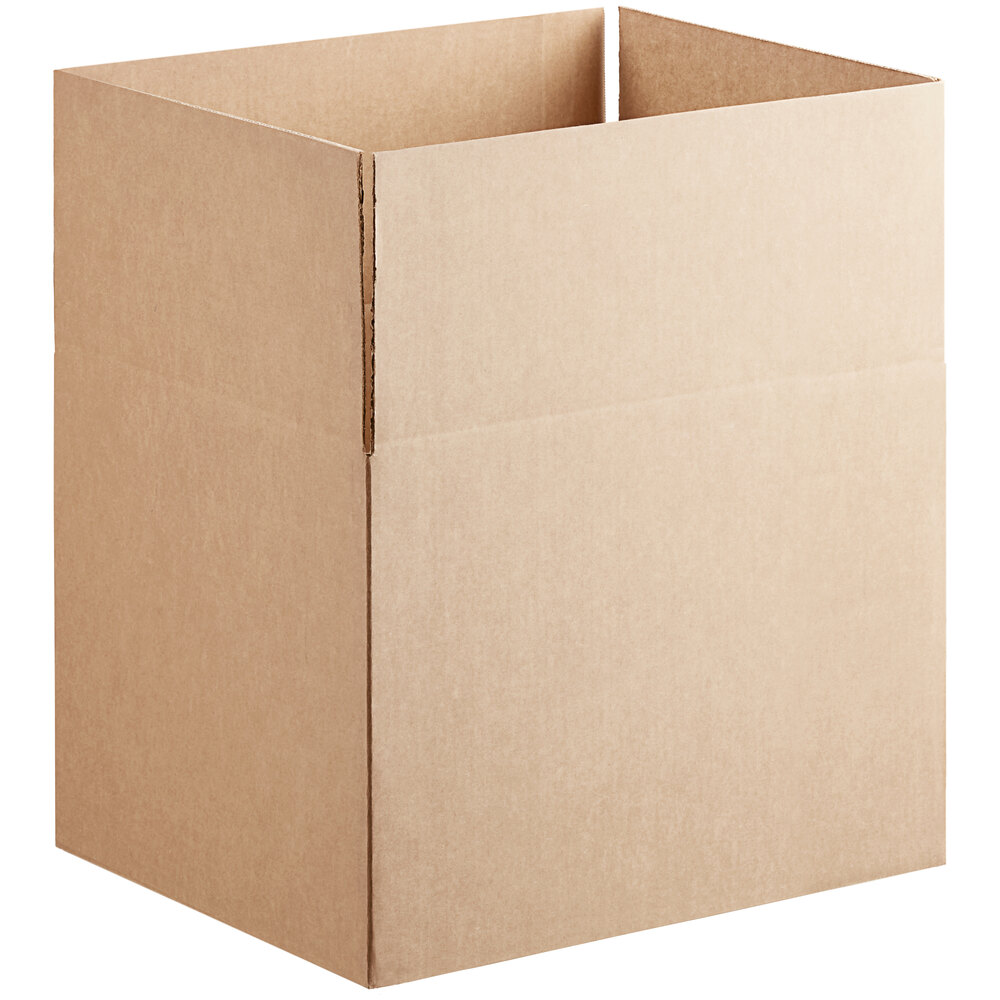 Lavex 20" x 16" x 14" Kraft Heavy-Duty Corrugated RSC Shipping Box - 15 ...