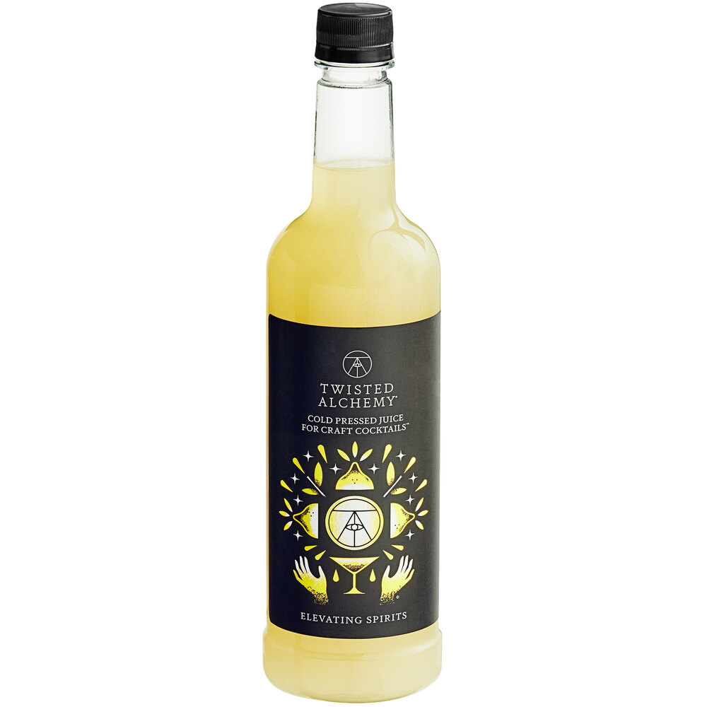 Twisted Alchemy Cold-Pressed Lemon Sour Craft Mixer 25 oz. - 6/Case