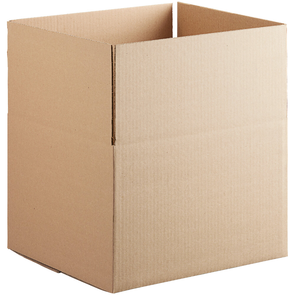 Lavex 16" x 14" x 10" Kraft Heavy-Duty Corrugated RSC Shipping Box - 25 ...