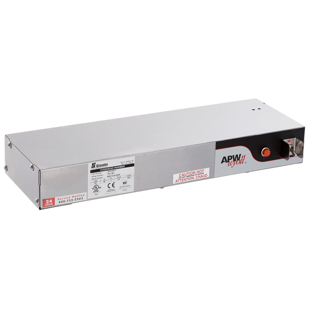APW Wyott FD-18H-T 18" High Wattage Calrod Strip Food Warmer with ...